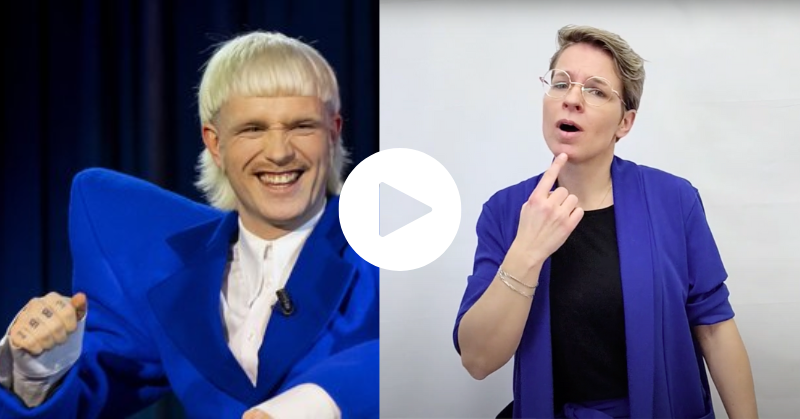 Gebarentolk Mirjam gaat los op ‘Europapa’ | Uniek Sporten